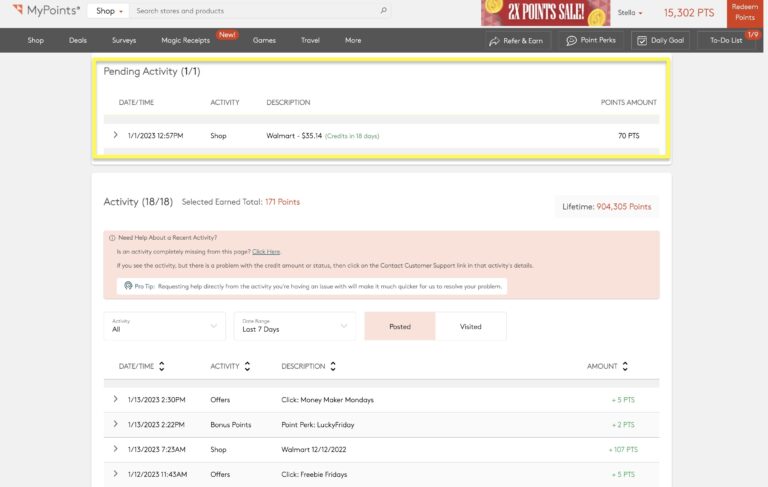 Tuesday Tips: Changes to Point Balance Display