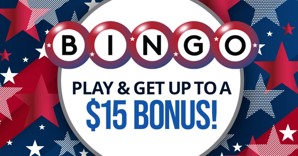 Welcome Summer with a $15 BINGO Bonus!